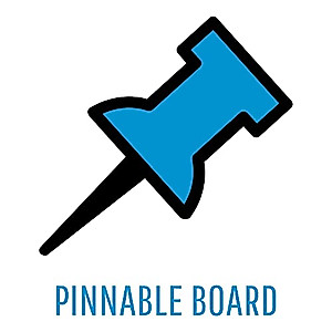 MasterVision Magnetic Dry Erase Monthly Calendar Planner Push Pin Corkboard Combo with Marker Tray, 24" x 36", Gray Plastic Frame, White, MB0707186P