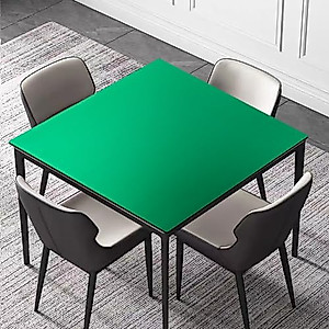 Aloftopz 32.6"x32.6" Rubber Anti-Slip Playmat Mahjong Mat for Mahjong, Board Games, Dominoes, Tile Games Tabletop Cover Poker Mat Roll-up Game Mat with Carrying Bag(Green)