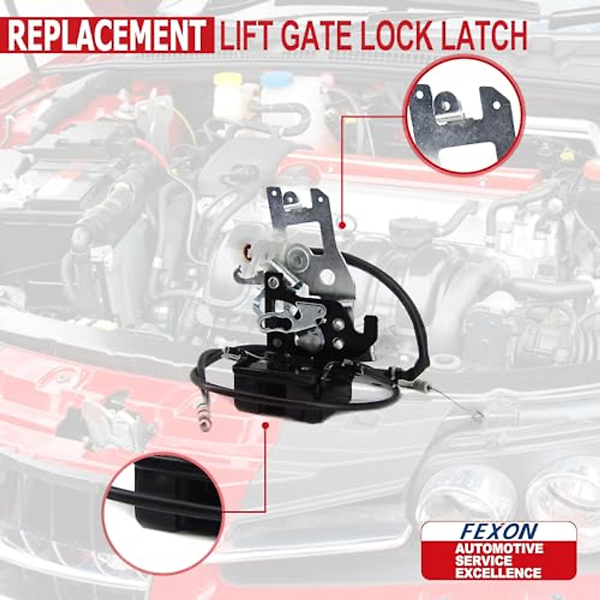Rear Liftgate Actuator Hatch Trunk Latch Tailgate Lock Replaces for Toyota Sequoia 2001 2002 2003 2004 2005 2006 2007 69301-0C010 64680-0C010 931-861