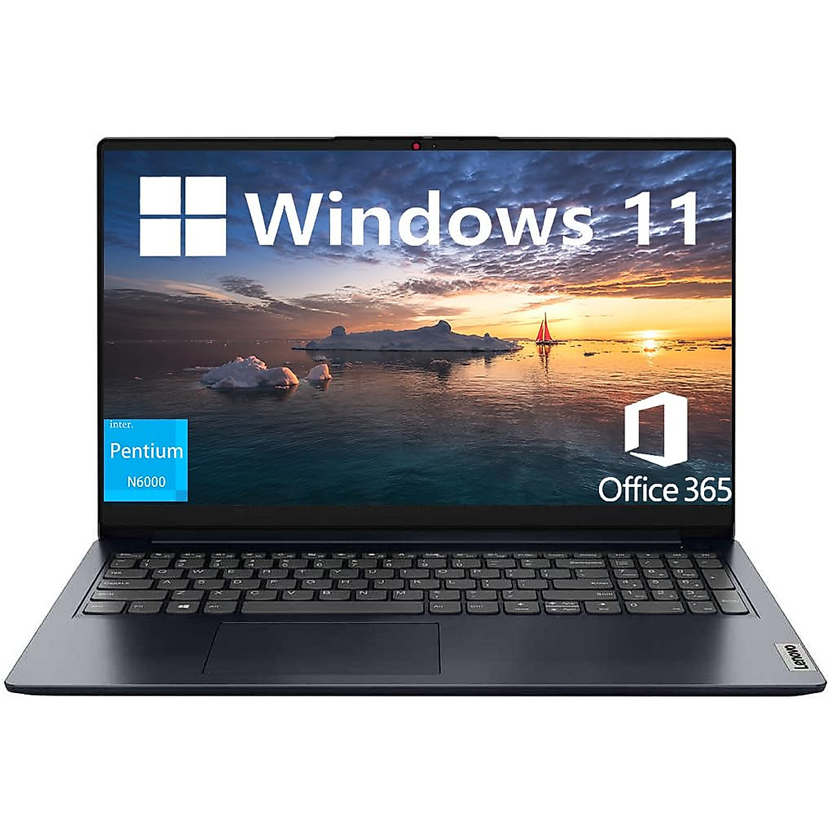 Lenovo IdeaPad Laptop, 15.6" FHD Display, Intel Pentium Silver N6000 ...