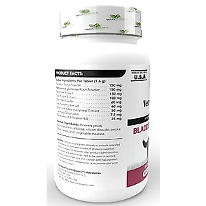 VETRISCIENCE Bladder Strength for Dogs, 90 Chewable Tablets - Vet Formulated Bladder Control Supplement with Saw Palmetto