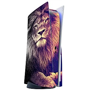ITS A Skin Skins Compatible with Sony Playstation 5 Console Disc Edition - Protective Decal Overlay Stickers wrap Cover - Proud Lion