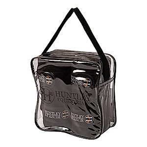 Huntley Equestrian Polo Wraps for Horses: Protective Leg Support Bandage for Training, Exercising, Turnout- 4 Wraps (Black)