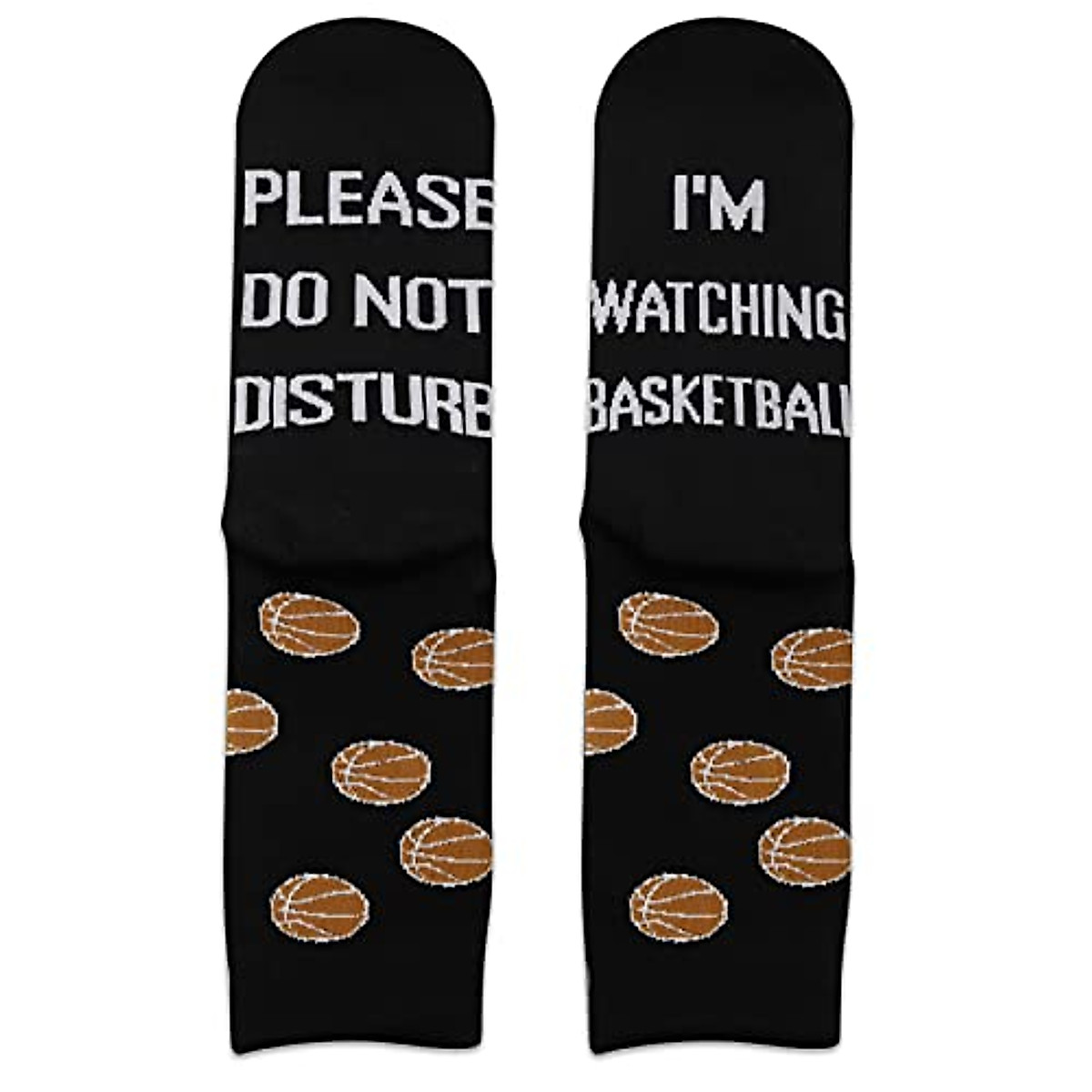 ZJXHPO Basketball Crew Sock Please Do Not Disture I'm Watching Basketball Novelty Sock For Basketball Lover Gift (Disture Basketball)