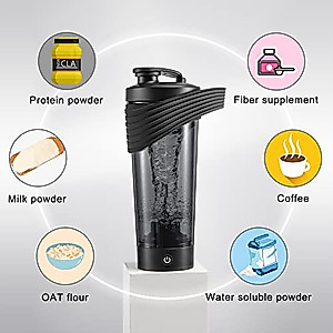 Electric Shaker Bottle, 28 oz Blender Bottles, Made with Tritan - BPA Free - Portable Mixer Cup/USB Rechargeable Shaker Cups for Protein Shakes