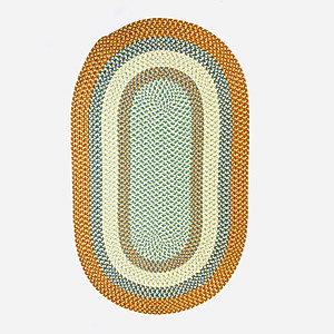 Colonial Mills Kingston Braided Rug, 4x6, Orange