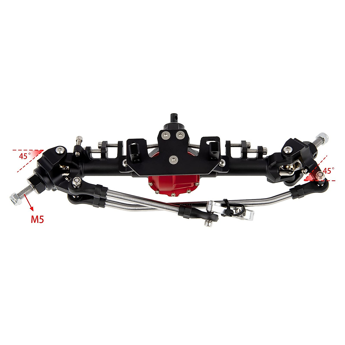 DKKY SCX10 Axles Front and Rear Axle Set, RC Crawler Axles for 1/10 RC Crawler Axial SCX10 & SCX10 II 90046 90047 D90 D110 RC Upgrades Accessories Part