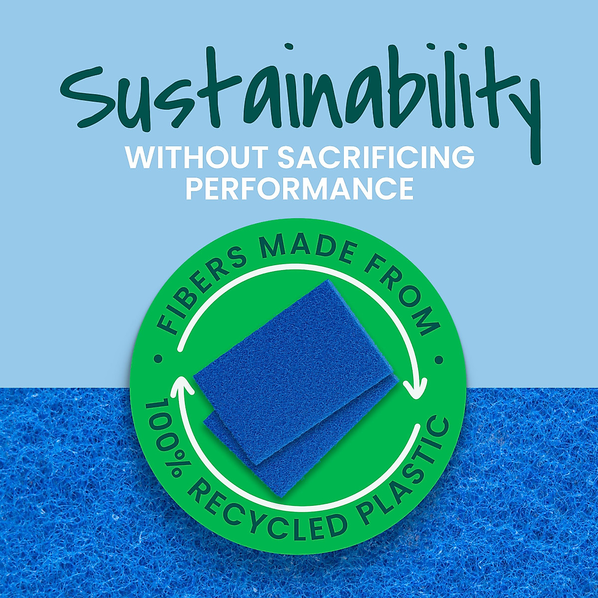 Scotch-Brite Non-Scratch Scour Pads, Scouring Pads for Kitchen and Dish Cleaning, 3 Pads