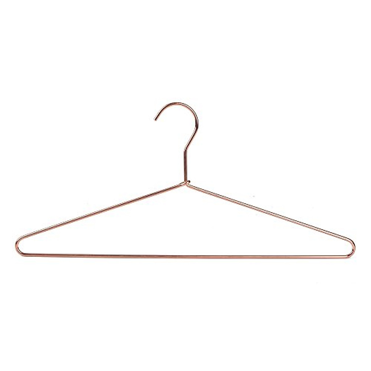 Quality 17" Rose Gold Sturdy Metal Hanger 30 Pack, Copper Clothes Hangers, Heavy Duty Coat Hangers, Standard Suit Hangers for Jacket, Shirt, Dress (30)