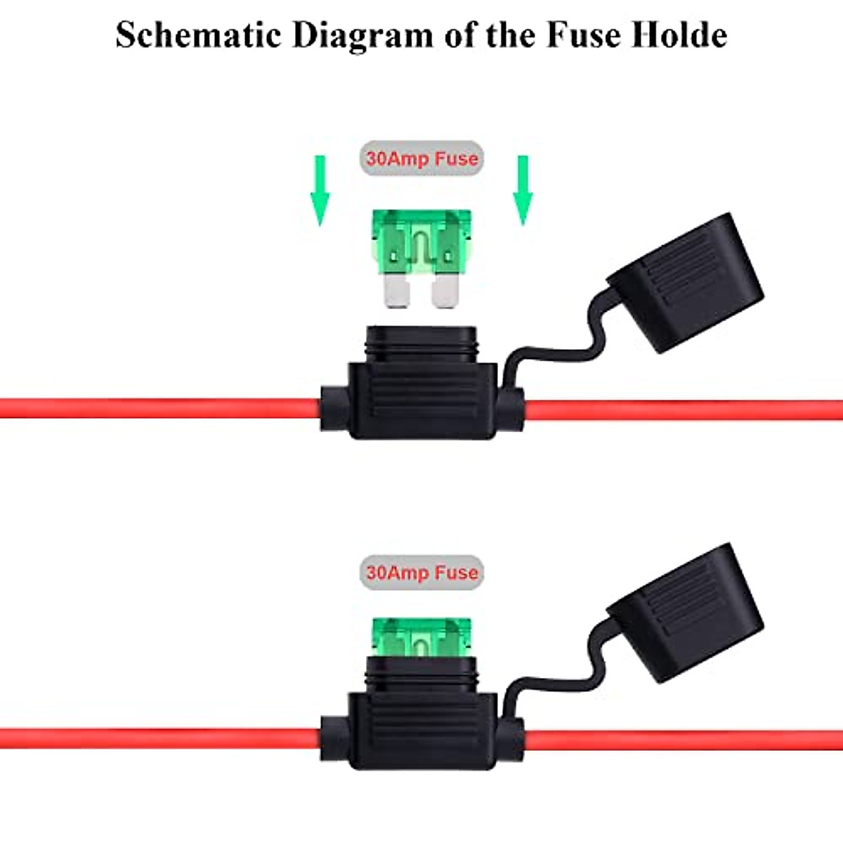 ELEFLY 2 Pack Power Wheels Battery Adapter Compatible with Milwaukee M18 Battery with Fuses & Wire Terminals, Power Adapter Connector for DIY RC Car Toys and Robotics