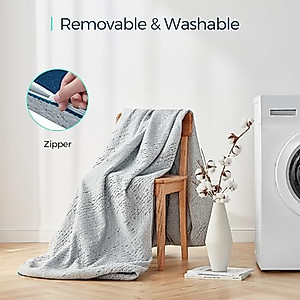 LINSY LIVING Mattress Topper Queen Gel Infused Memory Foam Mattress Topper, 3 Inches Cooling Bed Topper Queen Size with Removable Cover, CertiPUR-US & Oeko-TEX Certified, Queen