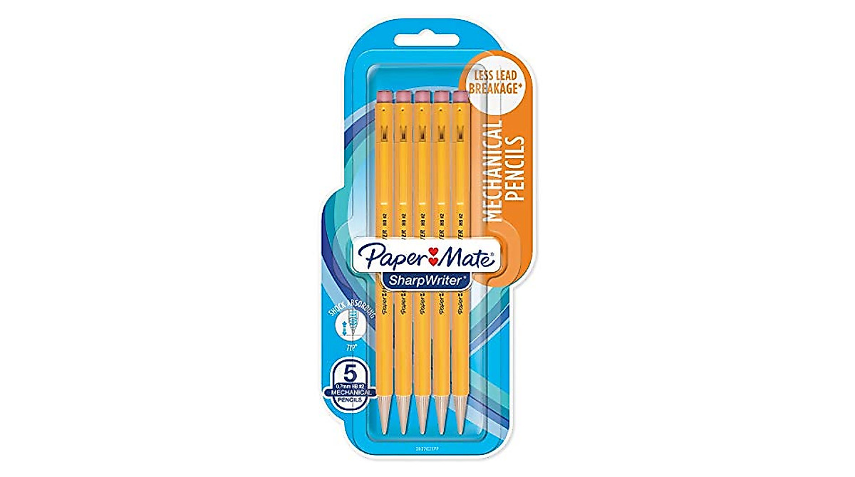 Paper Mate Sharpwriter 0.7mm Mechanical Pencils - 5 Pack for Precise ...