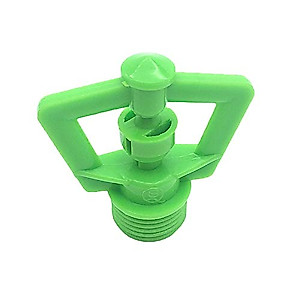 MANHONG Botanical Garden Lawn Nozzle Green Rotating Micro-sprinklers with 1/2" Male Thread Greenhouse Garden Irrigation Lawn Mist Spray Nozzle Watering 10 Pcs (Color : Red)