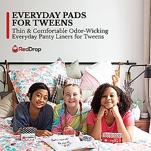 RedDrop Tween Everyday Pads - Reliable Backup for in-Between Days - Ideal for Girls Experiencing Discharge or Unexpected Bleeding