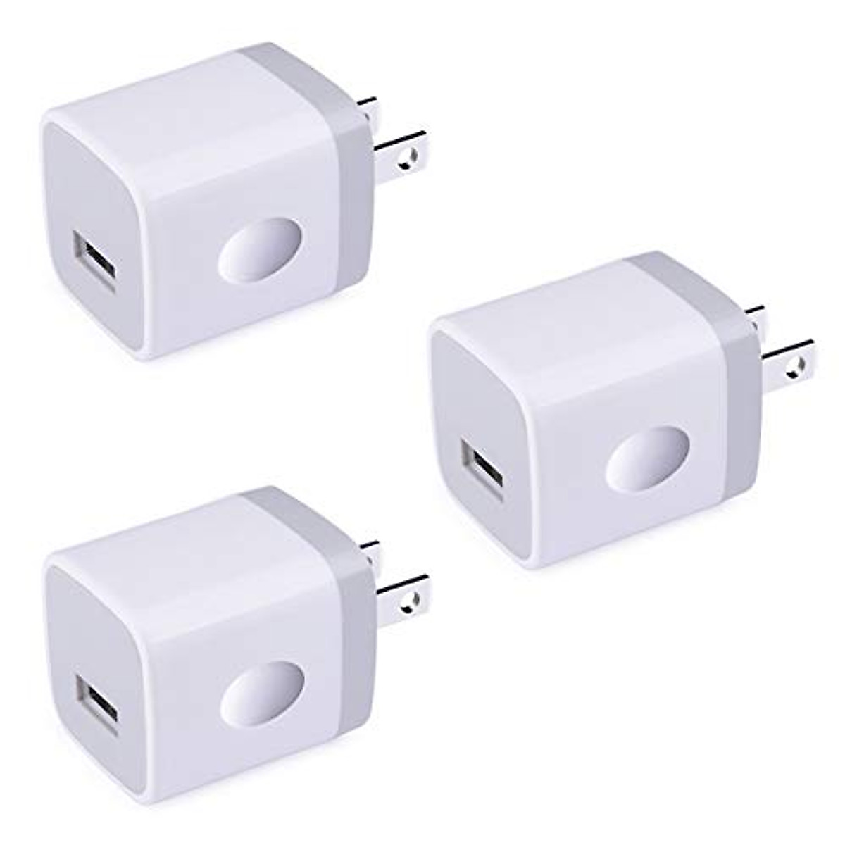 Charging Block, GiGreen 1A USB Wall Charger 3 Pack Single Port Charging Cube Plug Power Adapter Compatible iPhone 14 13 Pro Max 12 11 XS 8 6S SE,Samsung S22+ S21 FE A13 5G S10 S9 S8 A53 A32 A03s,Moto
