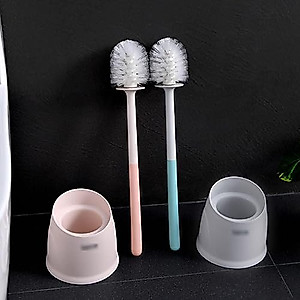 Plastic Brush Toilet Brush Detachable Design Toilet Cleaner Brush Home Floor Stand Toilet Bowl Brush and Stand Set