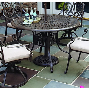 homestyles 6659-32 Outdoor Dining Table, 48Lx48Dx29H, Taupe