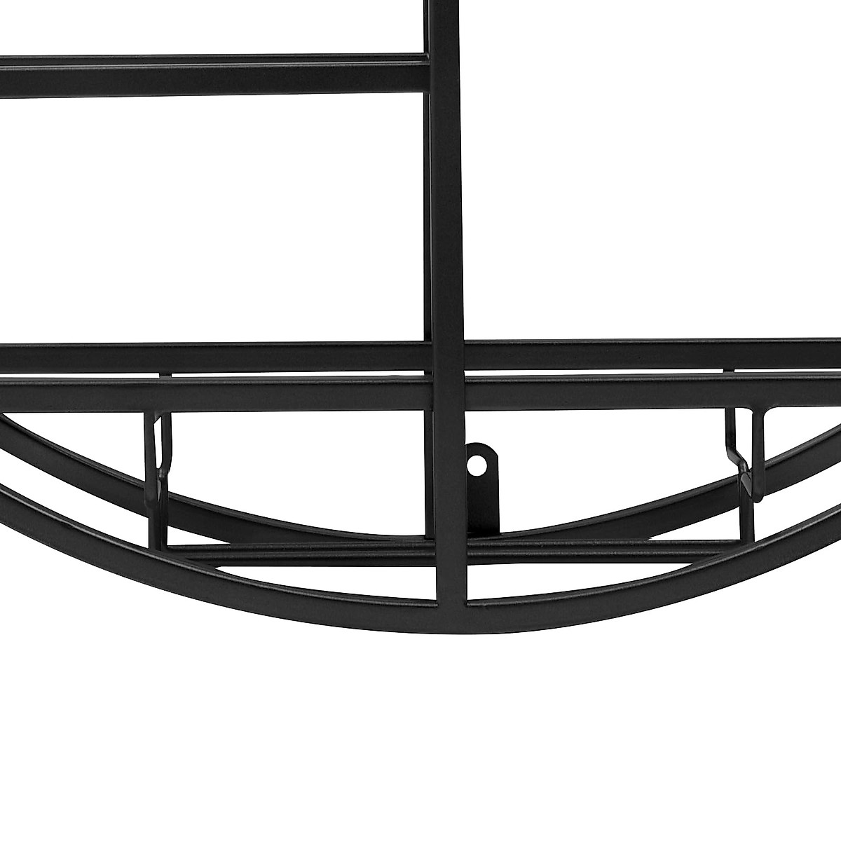 Headery Modern 23.6inch Mental Wall Mounted Wine Rack,5 Tier Stackable Wine Holder, Round Wine Glass Shelf Goblet Holder for Bar Wine Cellar Kitchen Storage Display (Gold/Black) (Black)