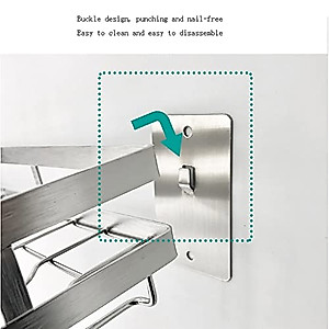 JUNXIAN Dish Rack Household Dish Storage Rack, Kitchen Dish Drying Rack, Dish Drying Storage Rack, Kitchen Storage Rack (Two Pieces) Dish Containers