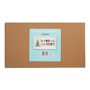 Pearhead My First Year Photo Moments Baby Keepsake Picture Frame, Baby’s First Year Photo Frame, Gender-Neutral Baby Milestone Nursery Wall Décor, 13 Photo Inserts, White