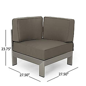 Christopher Knight Home Breanna Fabric Storage Ottoman, White and Blue Floral & 301589 Ippolito Fabric Pillows, 2-Pcs Set, White and Blue Floral