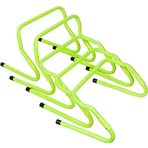 Therapist's Choice Set of 5 Adjustable Height (8" and 12" Height Adjustable) Speed Hurdles