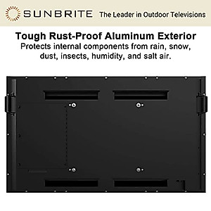 SunBrite 49-inch Outdoor Television 4K with HDR - Pro 2 Series - for Full Sun SB-P2-49-4K-BL