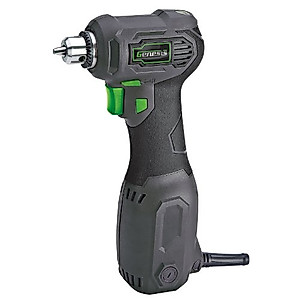 Genesis GCQD38A 3.5 Amp 3/8" Variable Speed Close-Quarter Drill with Non-Slip Grip
