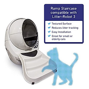 PET STANDARD Ramp Compatible with Litter-Robot Litter Box (Beige)