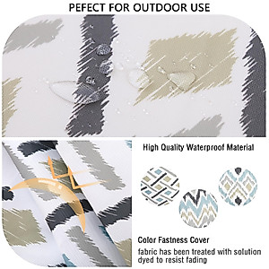 idee-home Outdoor Cushions for Patio Furniture, Outdoor Seat Cushions 24 x 24 with Fade Resistant Waterproof Removable Cover, Deep Seat Replacement Couch Sofa Chair Cushions for Yard Garden