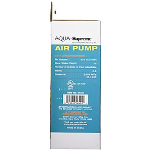 Danner Manufacturing, Inc. Supreme Oxy-Flow Low Volume Aquarium Air Pumps, AP-4 Aquarium Air Pump, 3.5-watt, No.06404,1 Count (Pack of 1),6404