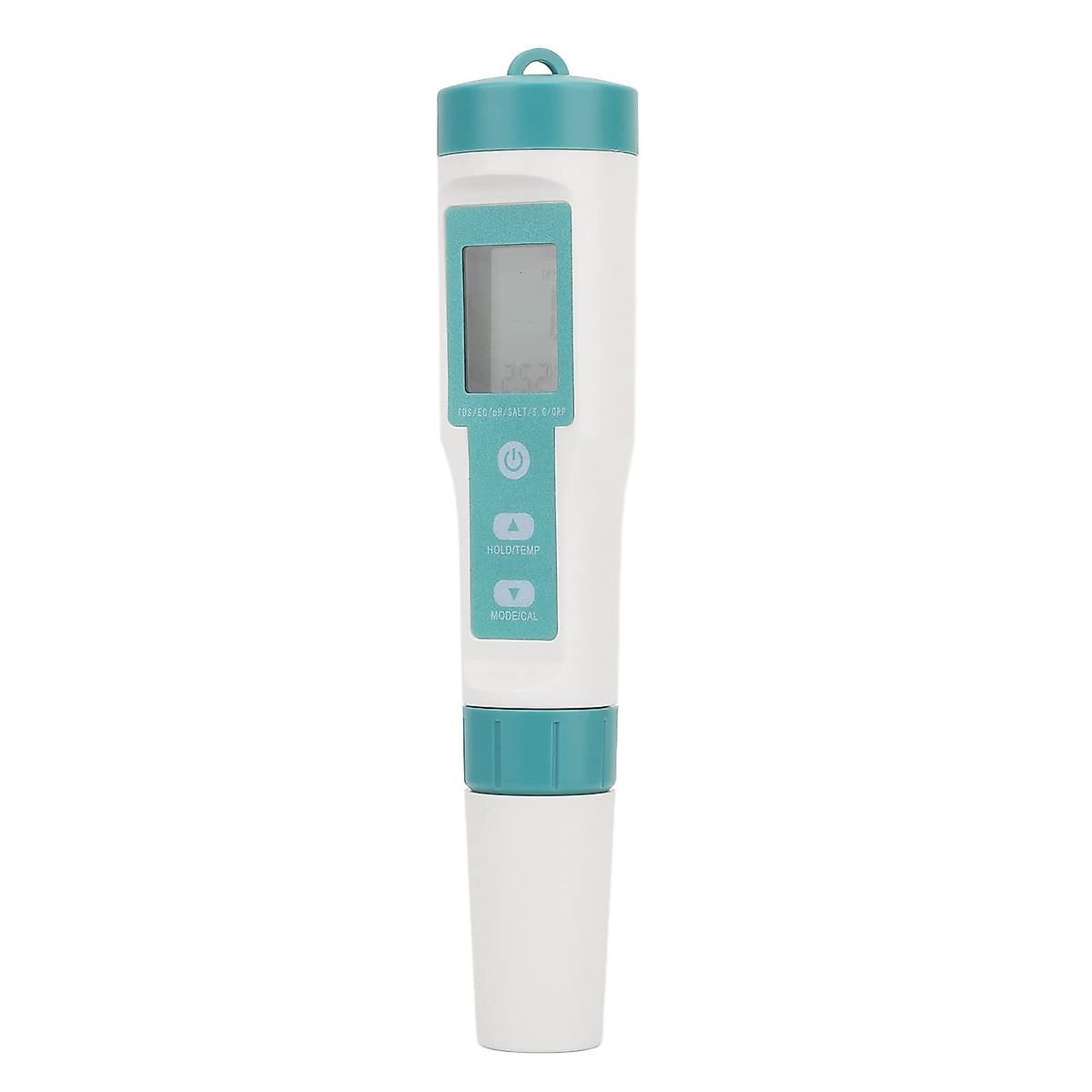 Water Quality Testing Pen, Digital Water Quality Meter Multifunctional Waterproof Backlight Display PH TDS Temperature EC Salinity SG ORP for Aquaculture