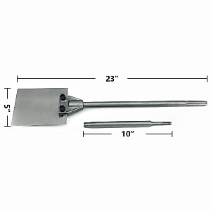 SPKLINE 5 Inch Wide SDS Floor Scraper Set Tile & Thinset Scaling Chisel Thinset Scraper Adhesives Remover Wall Scraper Fits SDS-Plus & SDS-Max Rotary Hammer, Chipping Hammer Drills, Demolition Hammers