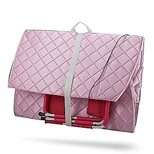 Durasage Personal Ultra Low Emf Portable Infrared Sauna Spa for Weight Loss, Detox, Relaxation at Home, 30 Minute Timer, with Handheld Remote Control, Heated Footpad and Chair (Light Pink)