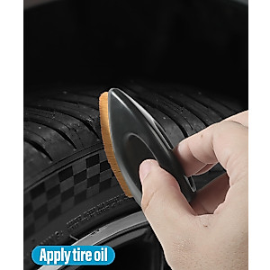 Reswish ESEWALAS Car Detailing Brush,Ultra Soft Detailing Brush,Wheel Brush for Car Detailing,Car Accessories Car Interior Cleaning Tool,Car Brush for Cleaning Car Interior and Exterior