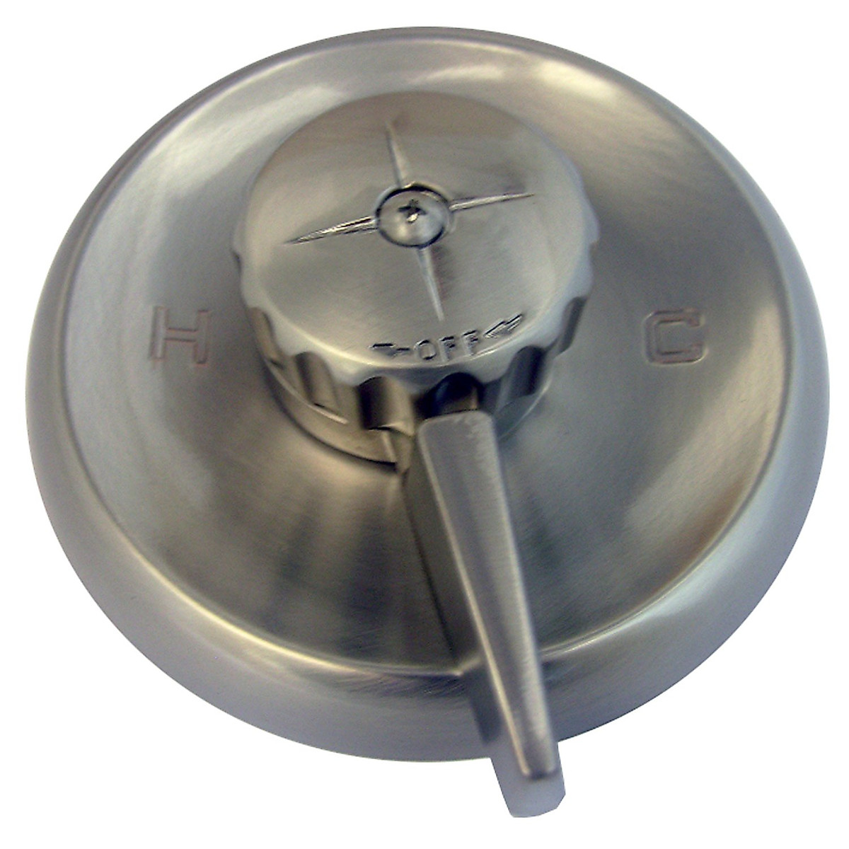 Simpatico 31695Sn Mixet Shower Trim Kit With 5-1/2" Round Escutcheon, Retainer Nut, All Metal Round And Lever Handles, Satin Nickel