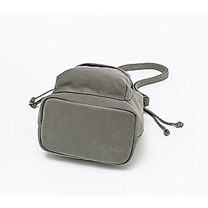 Jeelow Small Canvas Tote Handbag Mini Crossbody Cellphone Bag Purses With Adjustable Strap & Zipper (Small Grey)