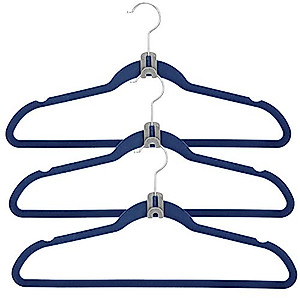 Mlici Cascading Mini Hooks for Hangers, Grey Clothes Hanger Connector Hooks, 60 Pcs Heavy Duty Space Saving Clothes Hanger Connector Hooks for Closet