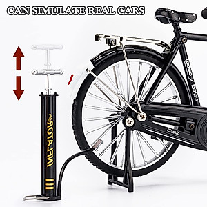 VALINK DIY Bicycled Model kit, Bike Model DIY, Mini Retro Style, Retro Classic Metal Art Bike Model Black