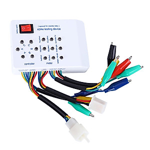 Oumefar Brushless Motor Controller 115x80x26mm E-Bike Testing Device Electric Brushless Motor Controller Electro Car E-Bike Scooter Detector 9V Battery Electric Car Motor Tester