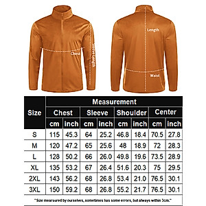 COOFANDY Zip Up Jacket Men Lightweight Microfleece Full Zip Jacket Sweatshirt Winter Light Brown, Medium