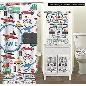 RNK Shops Personalized Transportation Waste Basket - Double Sided (White)