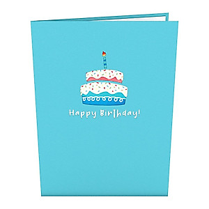 Lovepop Rainbow Birthday Cake Birthday Pop Up Card, 5x7-3D Birthday Greeting Card, Pop Up Birthday Card for Mom, Pop Up Birthday Cards for Kids, Celebration Cards