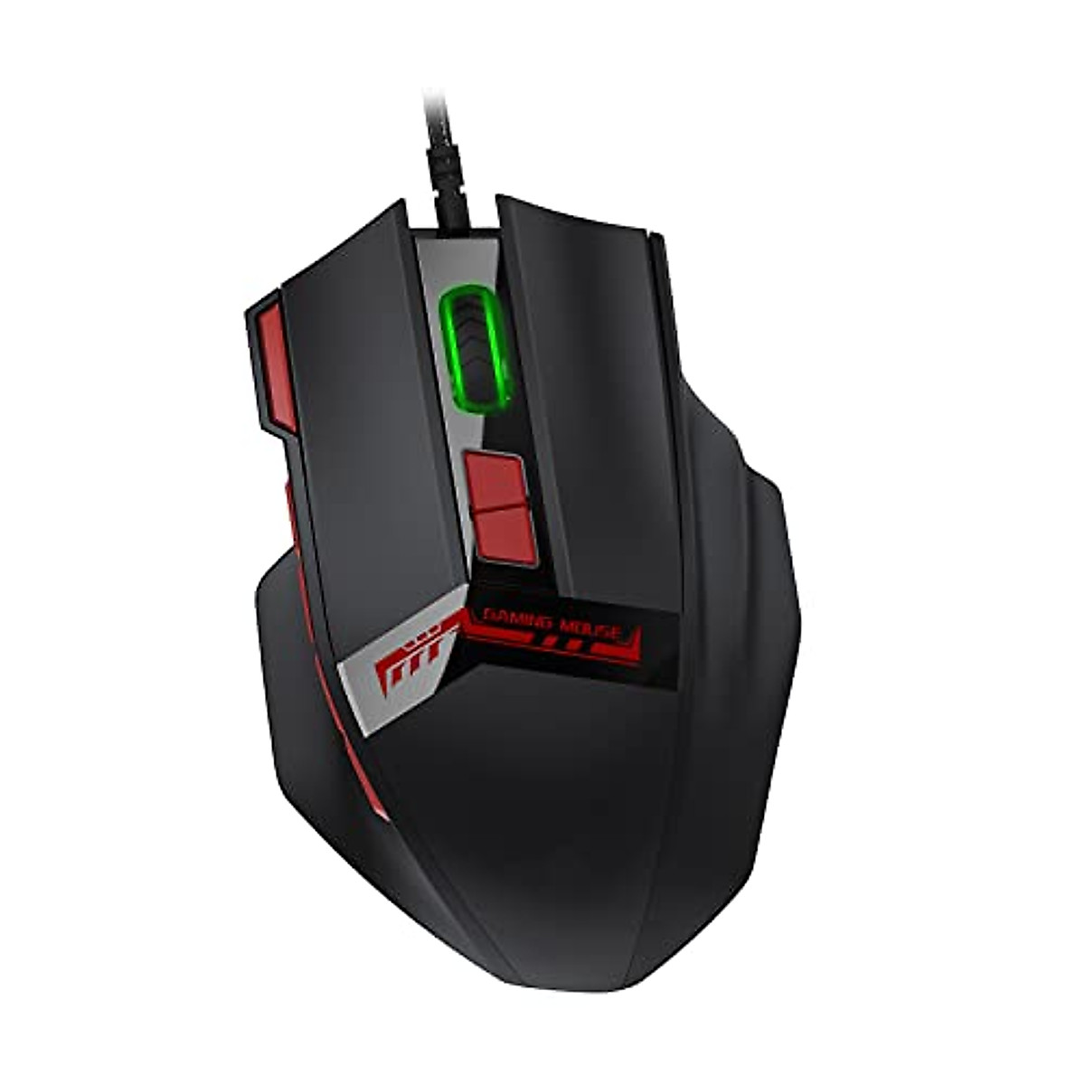 iFCOW Wired Mouse 10 Buttons USB Gaming Mouse with RGB Light 1000/1600/2400/3200DPI Weight Tuning for Desktop Laptop