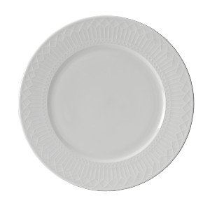Mikasa Finn Bone China Lightweight Chip Resistant 12 Piece Dinnerware Set, Service for 4, White