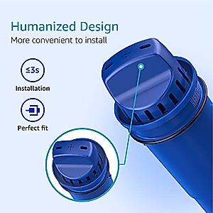 AQUA CREST Replacement for Pur® Pitcher Water Filter, CRF950Z, PPF951K, CR-1100C, PPT700W, CR-6000C, PPT711W, PPT711 and More Pur® Pitchers and Dispensers, NSF Certified, AQK-CF10A, 4 Packs