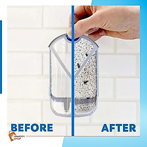 ZEVO Refills 02 Cartridges | Device Sold Separately, White, ZEVO Flying Insect Trap Refill Fly Trap Refill Cartridges + (1) Card Protector Venancio’sSticker & Sticky Fruit Trap