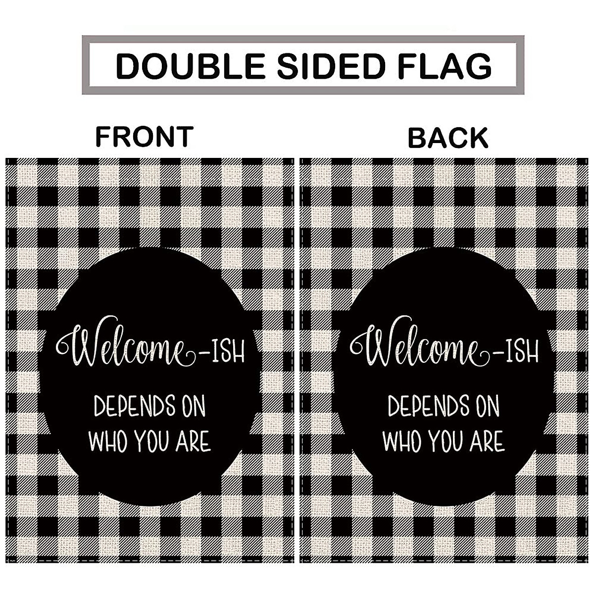 Funny Garden Flag Hanging Quote Burlap Vertical Welcome to Shitshow Flags Outdoor Decoration Double Sided Home Farmhouse Decor12.5 x 18 Inch