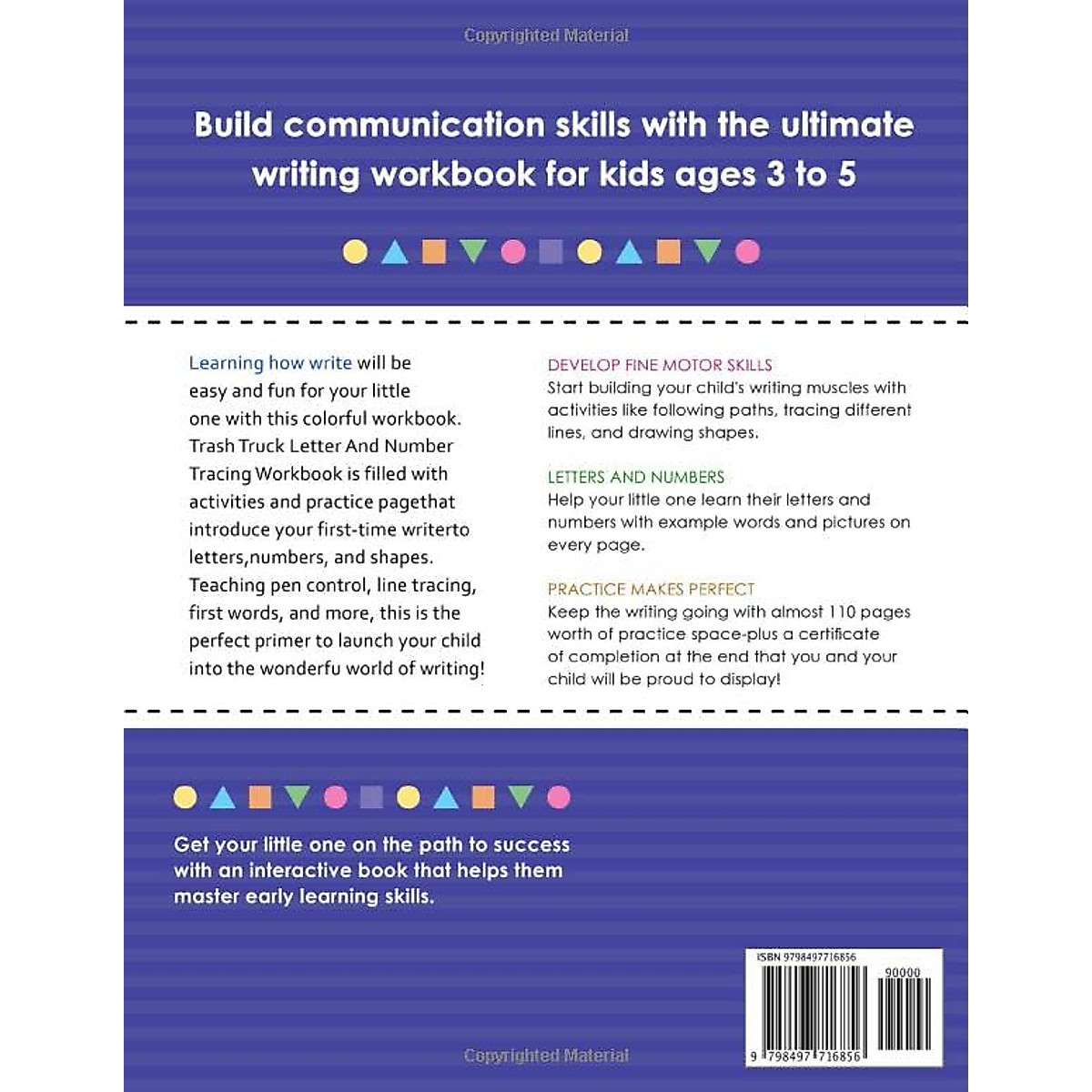 Spirit Riding Free Letter and Number tracing Workbook: (US Edition).