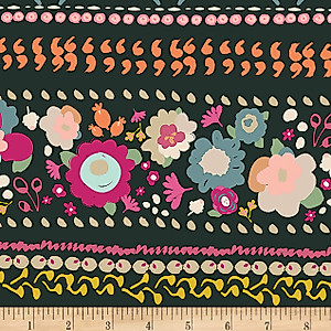 Art Gallery Fabrics Art Gallery Indie Boheme Boho Quest Night Fabric, Pink